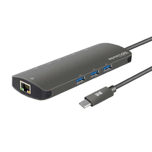 Promate Prime All-in-One USB Type-C™ Hub with Power Delivery - Grey ...
