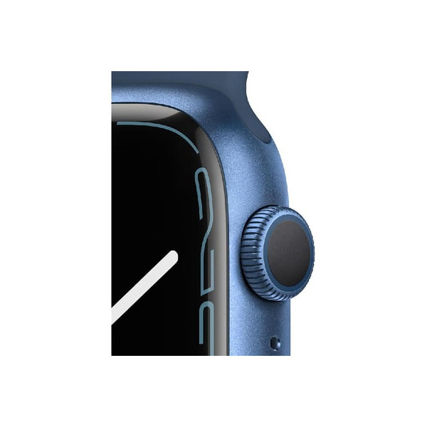 Apple Watch Series 7 GPS, 41mm Blue Aluminium Case with Abyss Blue ...