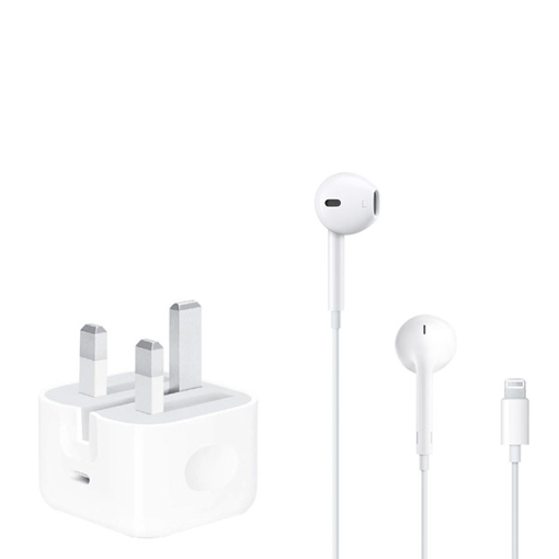 Apple 20W USB-C Power Home Adapter With Apple EarPods with Lightning ...
