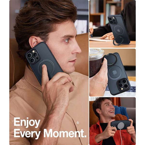 Torras iPhone 14 Pro Max 6.7 UPRO Ostand Matte Case black. HADDAD | الحداد