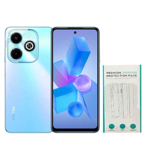 Infinix Hot 40i, 256GB+8GB RAM, 4G - Palm Blue - Bundle Offer. HADDAD ...